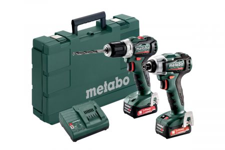 Set perceuse-Visseuse PowerMaxx BS 12 + visseuse à chocs PowerMaxx SSD 12 BL METABO
